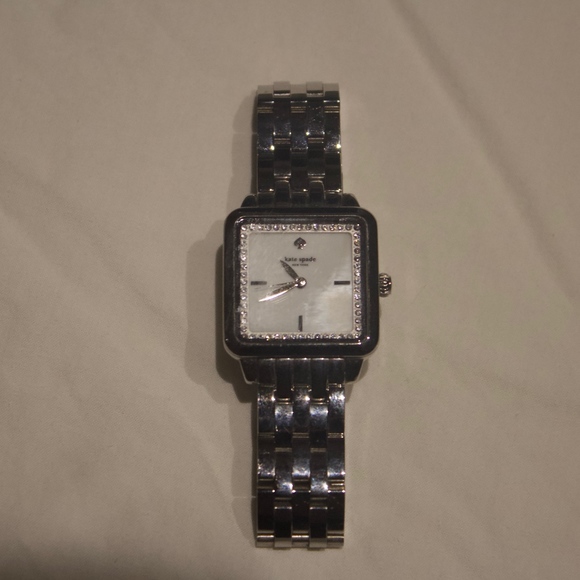 kate spade | Jewelry | Kate Spade Silver Square Faced Watch | Poshmark